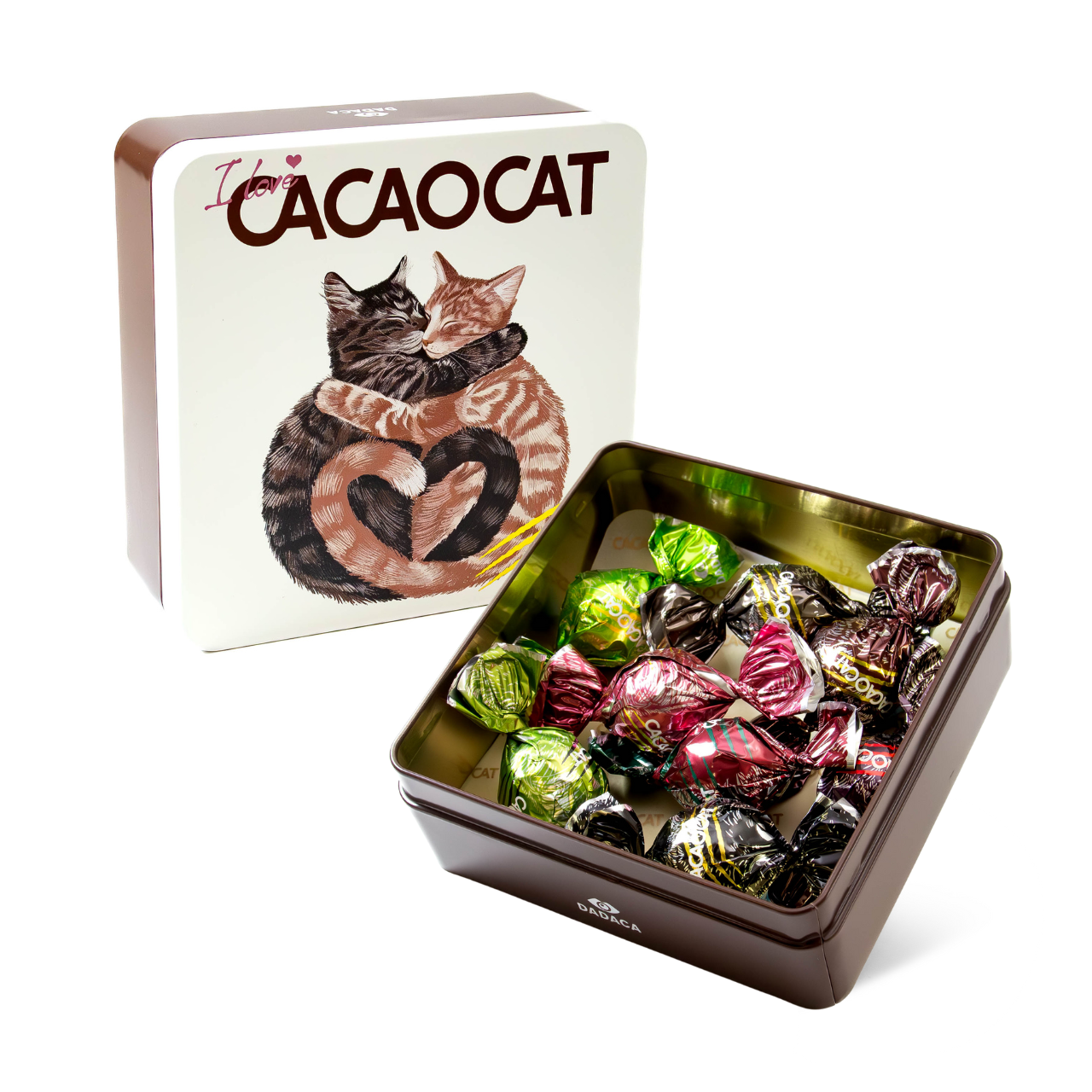 【期間限定】I love CACAOCAT缶 ミックス 8個入り LOVE | DADACA（ダダカ）のプレゼント・ギフト通販 | TANP（タンプ）